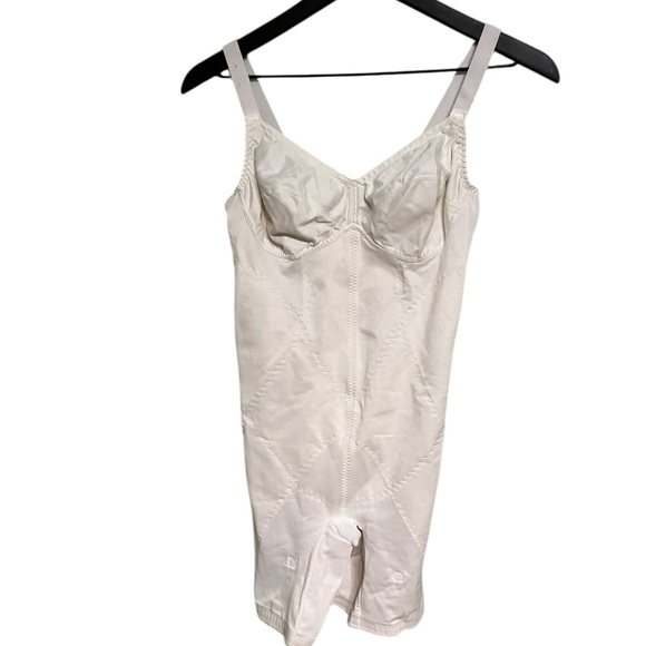 Vintage | Intimates & Sleepwear | Vintage White Shapewear Bodysuit With ...
